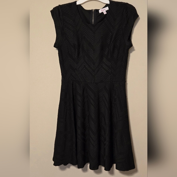 Candie's | Dresses | Candies Chevron Little Black Dress Sz L | Poshmark